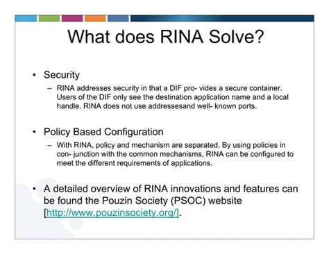 Rina Recursive Inter Network Architecture Pdf