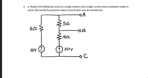 Solved A Reduce The Following Circuit To A Single Chegg