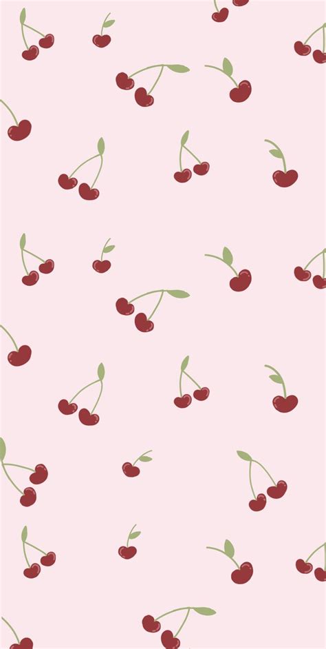 Cute Cherry Wallpaper Floral Wallpaper Iphone Simple Phone Wallpapers Cute Simple Wallpapers