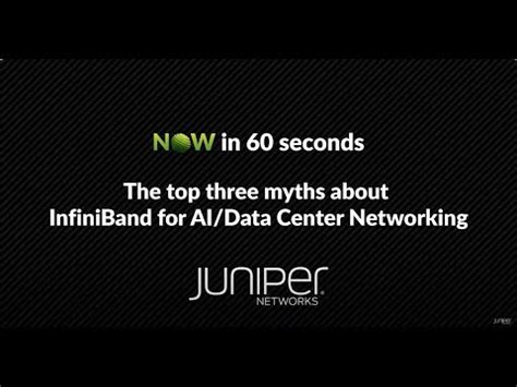 Now In Seconds Three Myths About InfiniBand For AI Data Center Networking HPE Juniper