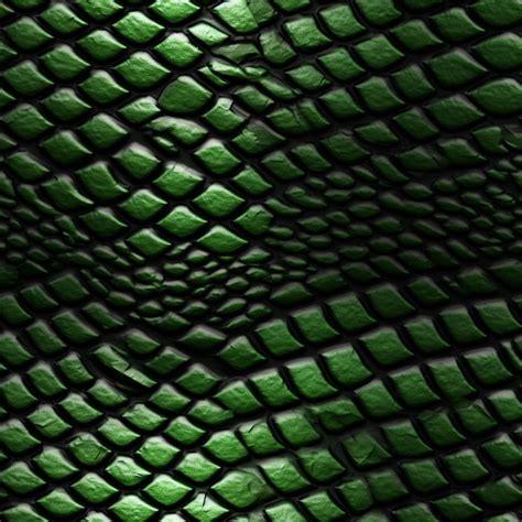Premium Ai Image Green Snake Skin With A Rough Texture
