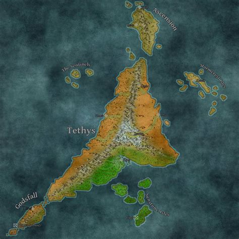 the isle of tethys redid my previous map based on suggestions mapmaking