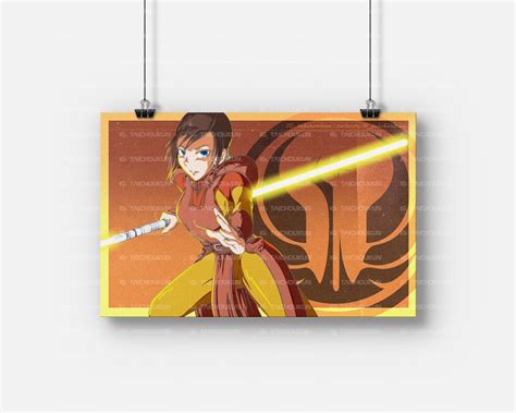 Bastila Shan 17x11 Print Etsy