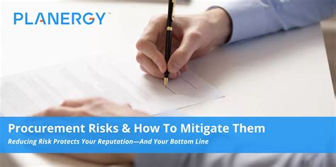Procurement Risks How To Mitigate Them Planergy Software