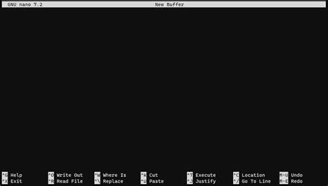 nano command in linux