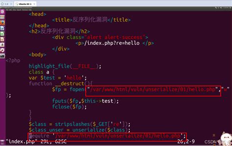 反序列化（ Iwebsec靶场，php Ser Libs Main反序列化靶场） Csdn博客