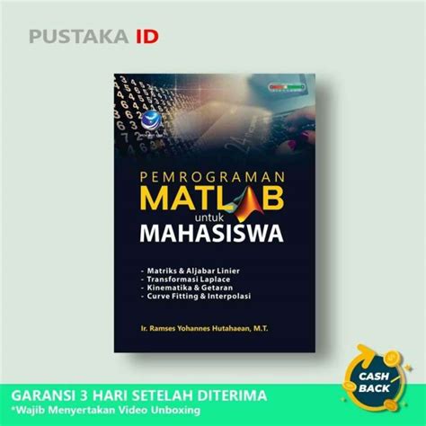 Jual Buku Pemrograman Matlab Untuk Mahasiswa Di Seller Buku Id Karang