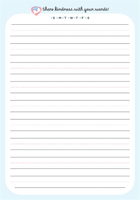 Free Printable Lined Paper With Decorative Borders Templates Printable