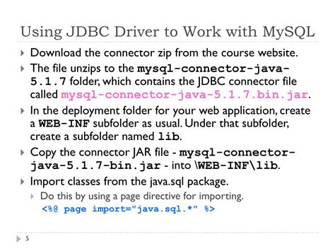 ppt database access using jdbc powerpoint presentation free download