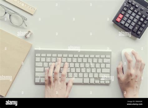 woman typing on computer keyboard can be used for e commerce business