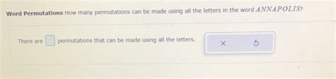 solved word permutations how many permutations can be made