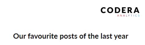 Blog Codera Analytics Blog Codera Analytics