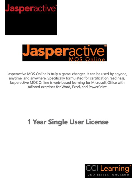Jasperactive Archives Cci Learning Store