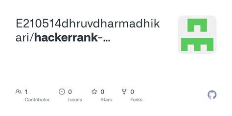 GitHub E Dhruvdharmadhikari Hackerrank Conditional Statement