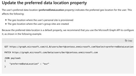 Preferreddatalocation And Azuread Cmdlets