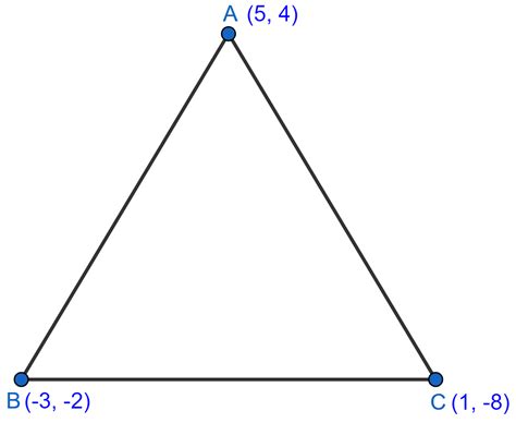 A 5 4 B 3 2 And C 1 8 Are The Vertices Of A Knowledgeboat