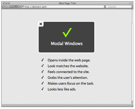 Navigation Main Menu In Popup Window User Experience Stack Exchange