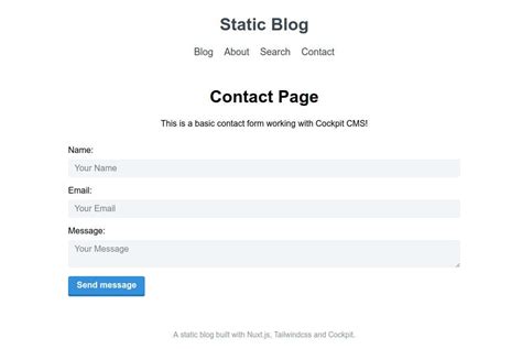 Building A Static Blog With Nuxtjs And Cockpit Headless Cms Part 6