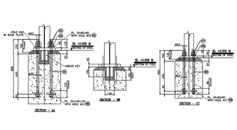 Section Detail Drawing Presented In This Auto Cad Drawing File Download This 2d Autocad Drawing