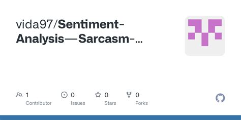 Github Vida97sentiment Analysis Sarcasm Detection Nlp Project
