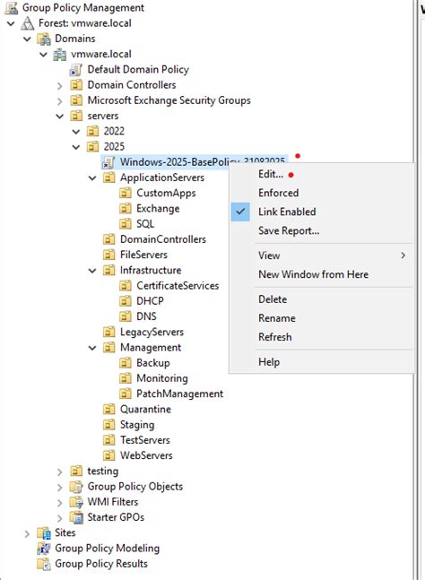 Active Directory Updating Your Group Policy For Windows 2025 Server Top Vcf Technology