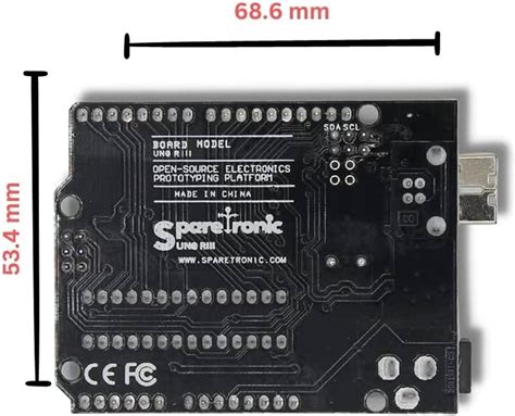 Sparetronic Uno R3 Board With Usb Cable Supports Usb 5v Input And 7v