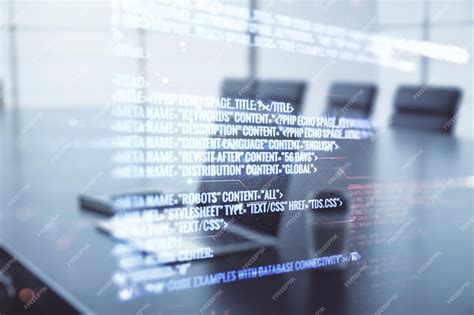 Premium Photo Abstract Creative Coding Illustration On Modern Computer Background Software