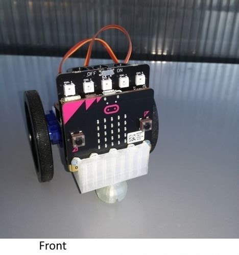 3d Printed Micro Bit Robot Chassi By Lillbre Pinshape
