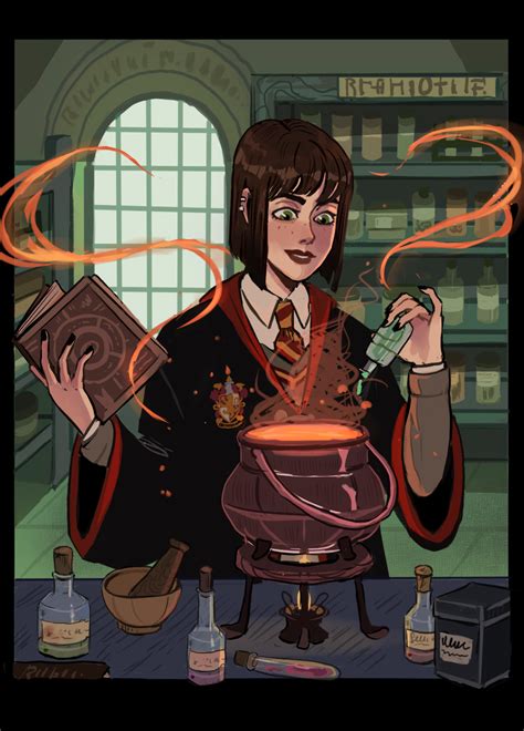 Иллюстрация Подарочный портрет в сеттинге Гарри Поттера в стиле