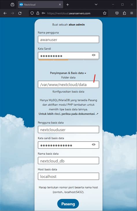 Cara Install Nextcloud Di Ubuntu 2204 Dengan Apache Awanservers