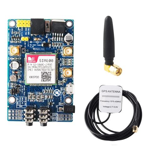 módulo gsm gprs quad band sim808 c gps antena esp32 esp8266