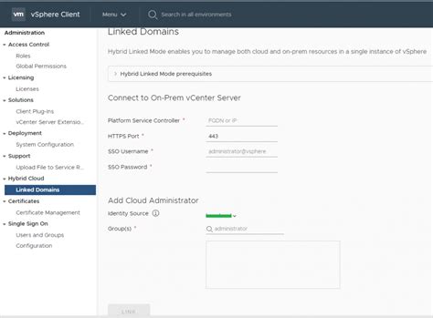 How To Configure Hybrid Linked Mode Hlm Using Vcenter Rest Api Vthinkbeyondvm