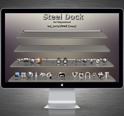 SkinPackTheme For WindowsSteel Dock For ObjectDock