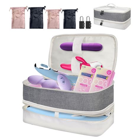 Amazon Com Turesmith Sex Toy Storage Locking Bag Tier Portable Ditty Travel Box Discreet
