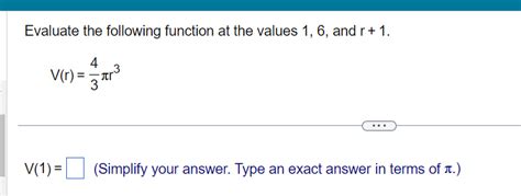 Solved Evaluate The Following Function At The Values Chegg