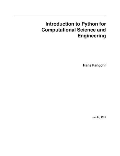 خرید کتاب An Introduction To Python For Computational Science And