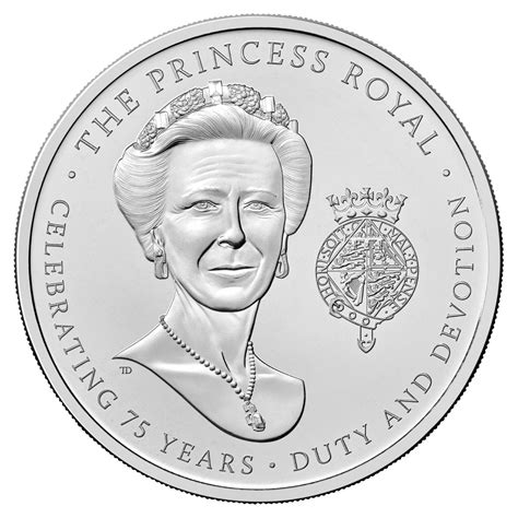 The 75th Birthday Of Hrh The Princess Royal £5 Měď Nikl 2025 Metal