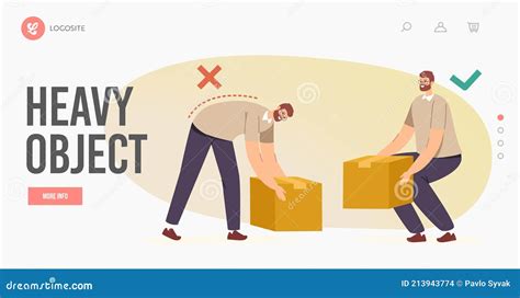 Right And Wrong Manual Handling And Lifting Of Heavy Objects Landing