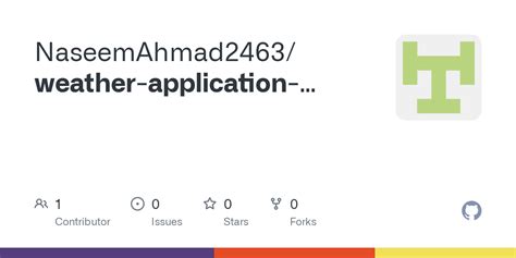 Github Naseemahmad Weather Application Using Html Css And Js