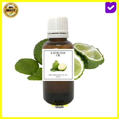 Jual Kaffir Lime Essential Oil Minyak Jeruk Nipis 30 Ml Shopee