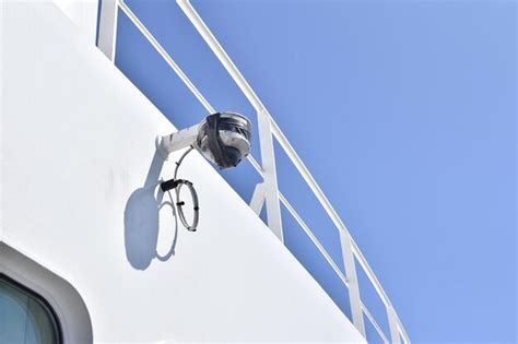 Premium Photo The Security Camera Is Tied With Black Electrical Tape The Camera Does Not Work