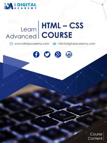 HTML CSS Course Content Presentation Free To Download