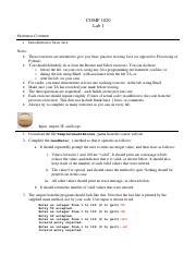 Java Programming Lab 1 Arrays Methods And Loops Course Hero