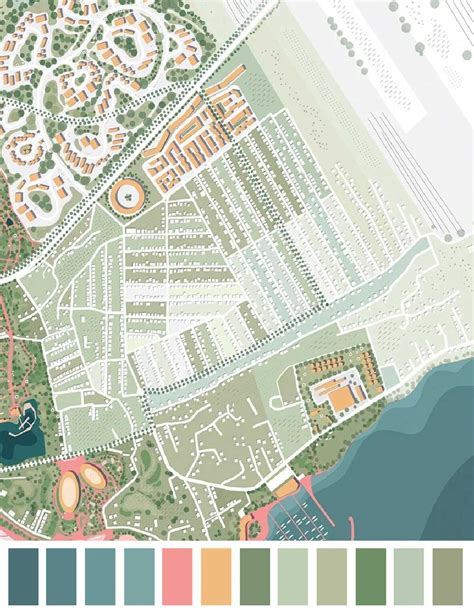 Colors In Urban Design Presentation Poster Tasarımı Konsept
