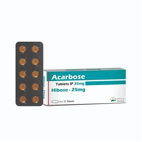 Acarbose 25mg Acarbose 50mg Tablet At Rs 137stripe Pharmaceutical
