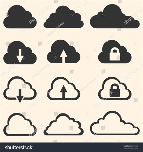 165033 구름 픽토그램 이미지 스톡 사진 및 벡터 Shutterstock