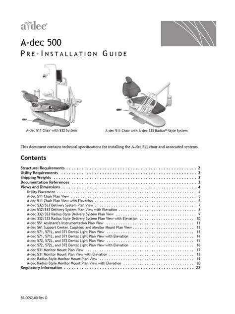 Adec 511 500 Pre Installation Manual Pdf Mains Electricity Plumbing