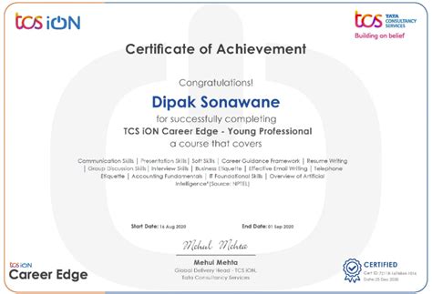 Tcs Ion Young Professional Program Free Online Certification