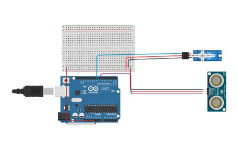 Circuit Design Projeto Dispensador De álcool Gel Gel Alcohol Dispenser Tinkercad