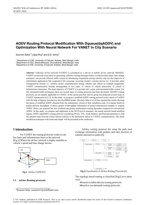 Pdf Aodv Routing Protocol Modification With Dqueuedqaodv And